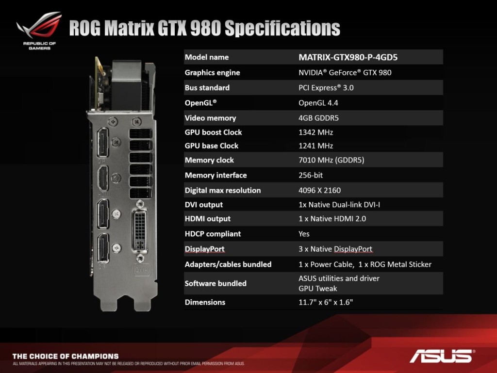 ASUS ROG GTX 980 Matrix Platinum - Pushing Maxwell to the Limit ...