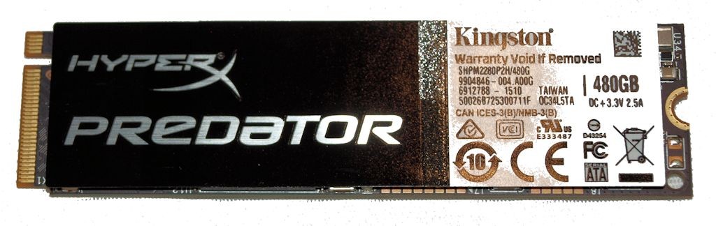 480GB HyperX Predator M.2 PCIe SSD (SHPM2280P2/480G)