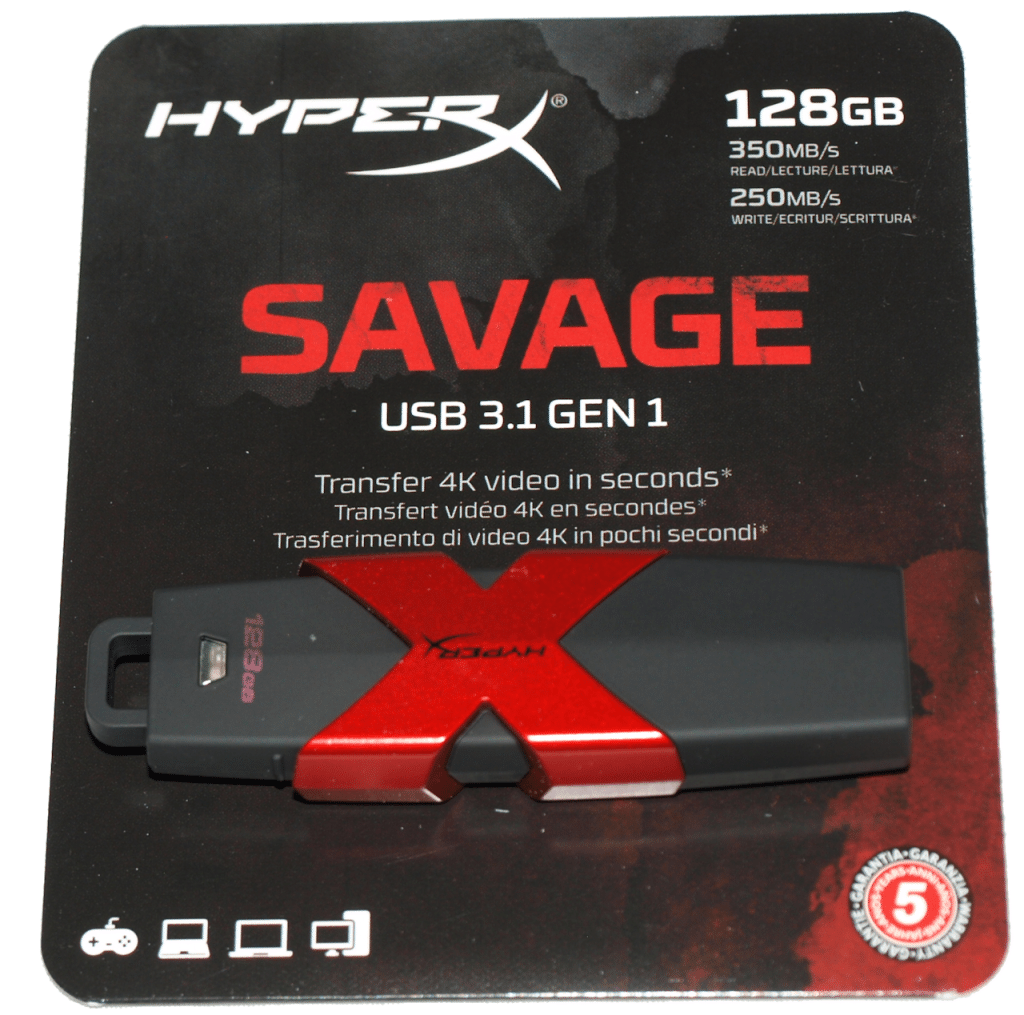 Kingston HyperX Savage USB 3.1 Gen 1 128GB, HyperX Fast USB Thumb Drive ...