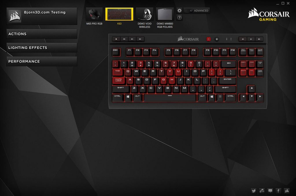 Corsair Gaming K63 Compact Mechanical Keyboard Review - Bjorn3D.com